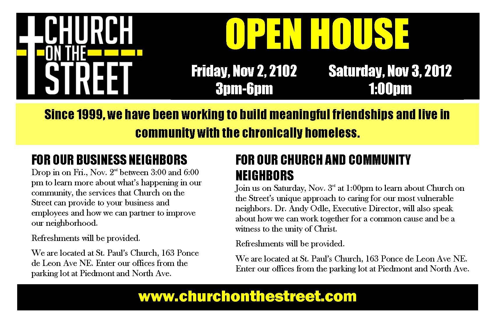 Church on the Street open house – REMERGE